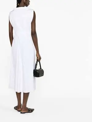 Alexander McQueen V-neck Sleeveless Dress