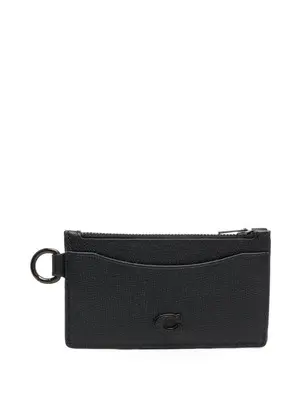 COACH Tonal Logo-plaque Leather Wallet - Black