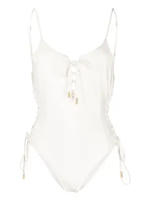 Cult Gaia Hallie Lace-up Swimsuit