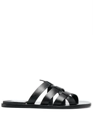 Officine Creative Kontraire 011 Leather Sandals - Black