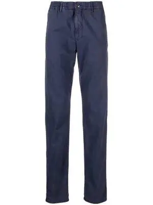 Incotex Striped Straight-leg Trousers - Blue