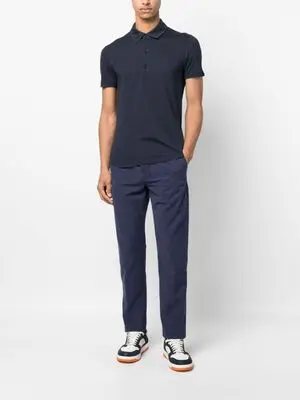 Incotex Striped Straight-leg Trousers - Blue
