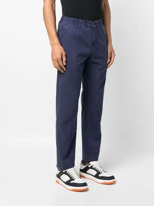 Incotex Striped Straight-leg Trousers - Blue