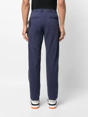 Incotex Striped Straight-leg Trousers - Blue