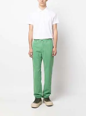 Incotex Striped Straight-leg Trousers - Green
