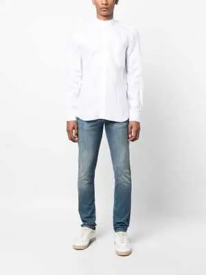 BARBA NAPOLI Long-sleeve Linen Shirt