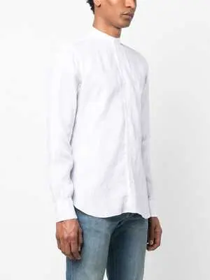 BARBA NAPOLI Long-sleeve Linen Shirt