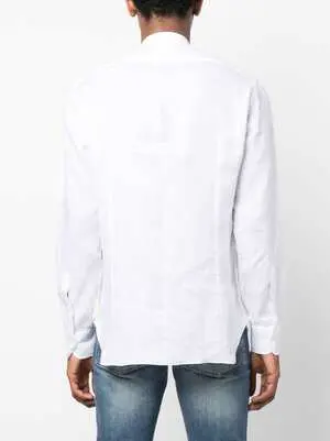BARBA NAPOLI Long-sleeve Linen Shirt