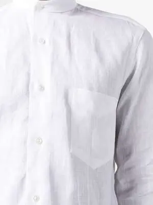 BARBA NAPOLI Long-sleeve Linen Shirt