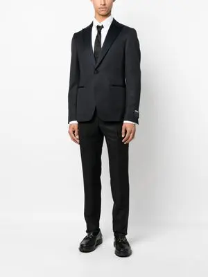 Zegna Logo-patch Single-breasted Blazer