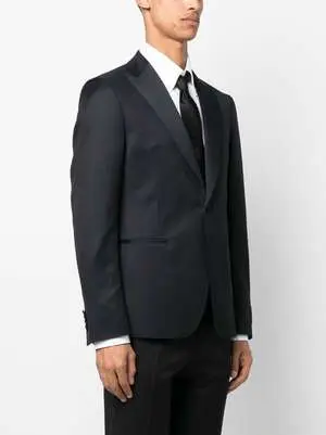 Zegna Logo-patch Single-breasted Blazer