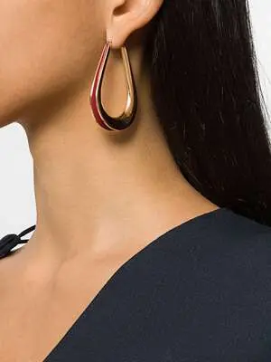 Annelise Michelson Ellipse M Enamel Hoop Earrings