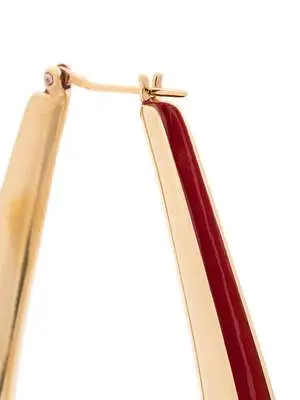 Annelise Michelson Ellipse M Enamel Hoop Earrings