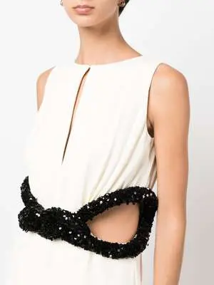JIL SANDER Sequin-embellished Gown