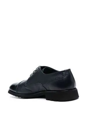 Casadei Anticato Leather Derby Shoes - Blue