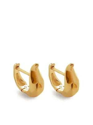 Monica Vinader Deia Lyre Vermeil Hoop Earrings