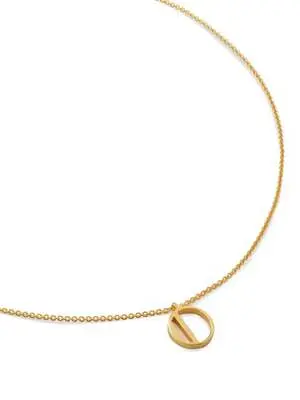 Monica Vinader Alphabet O Adjustable Necklace - Gold