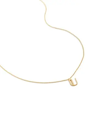 Monica Vinader Alphabet U Necklace