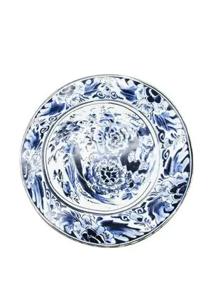 SELETTI X Diesel Living Flower Bird Soup Plate - Blue