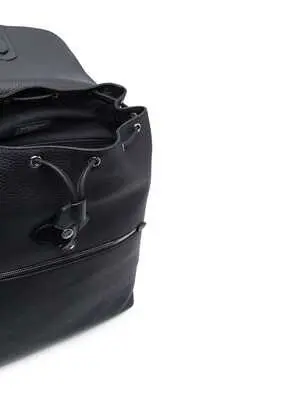 ASPINAL OF LONDON Grained-leather Reporter Backpack - Blue