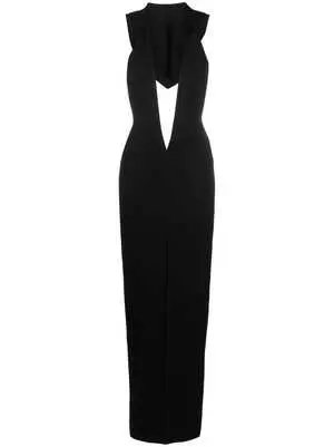 MONOT V-neck Hooded Gown