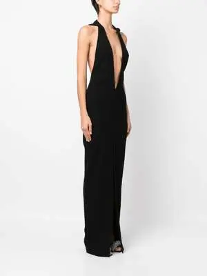 MONOT V-neck Hooded Gown