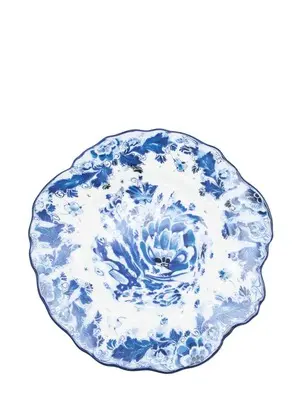 SELETTI X Diesel Living Delf Rose Plate - Blue