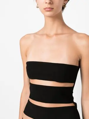 MONOT Cut-out Strapless Gown