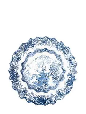 SELETTI X Diesel Living Willow Wave Plate - Blue