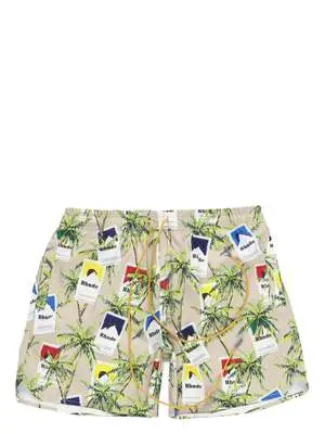 Rhude Graphic-print Deck Shorts