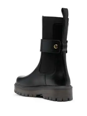 Valentino Garavani Stud-embellished Leather Boots
