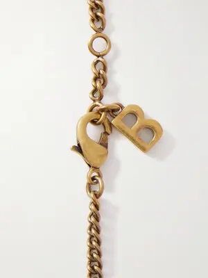 Balenciaga Logo-detailed -tone Bracelet