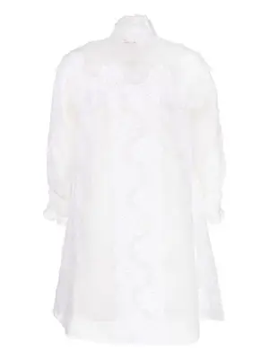 Shiatzy Chen Lace Organza Single-breasted Coat