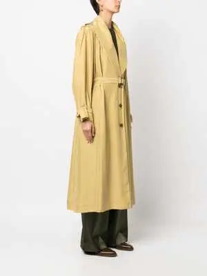 Alberta Ferretti Shawl-lapels Silk Trench Coat