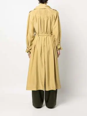Alberta Ferretti Shawl-lapels Silk Trench Coat