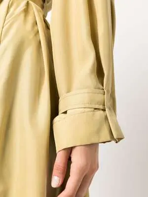 Alberta Ferretti Shawl-lapels Silk Trench Coat