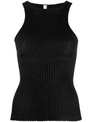 A. ROEGE HOVE Emma High-neck Tank Top - Black