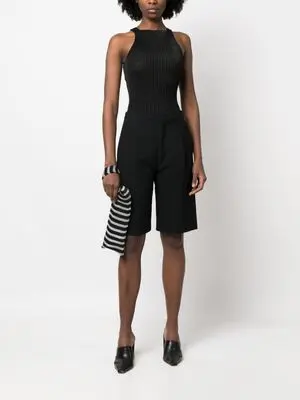 A. ROEGE HOVE Emma High-neck Tank Top - Black