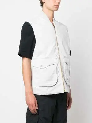 OBJECTS IV LIFE Cargo Cotton Gilet - Grey