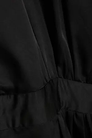 Dries Van Noten Satin Mini Wrap Dress