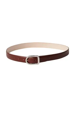 DEHANCHE Mija Belt Mahogany & Silver