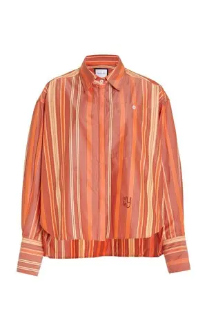 YAITTE Palma Striped Cotton-blend Shirt