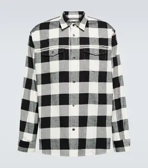 Undercover Checked Cotton Shirt - Black