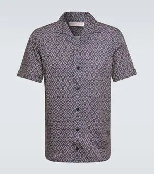 Orlebar Brown Hibbert Printed Bowling Shirt