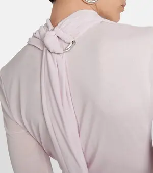 JIL SANDER Draped Crêpe Gown