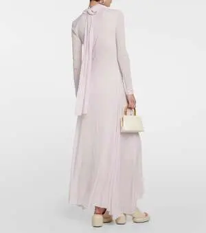 JIL SANDER Draped Crêpe Gown