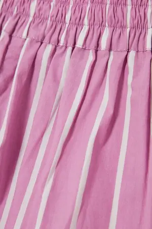 Faithfull The Brand Net Sustain Elva Striped Cotton Shorts