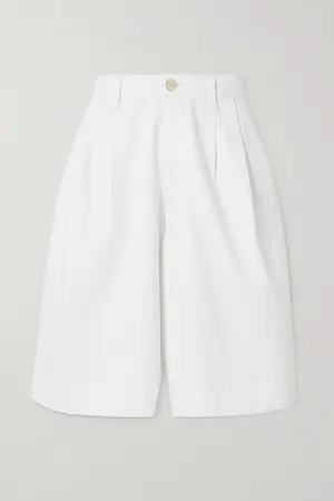 GOLDSIGN Net Sustain The Scout Pleated Organic Denim Shorts