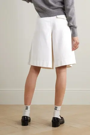 GOLDSIGN Net Sustain The Scout Pleated Organic Denim Shorts
