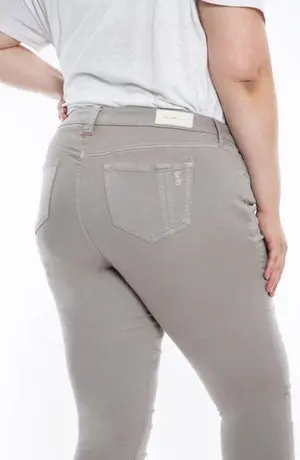 SLINK JEANS High-rise Capri Jeans - Ultimate Grey